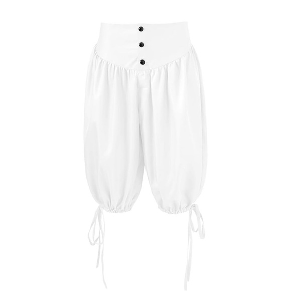 Pants | New Mens Large White Cosplay Pantaloon Colonial Pirate Costume ...